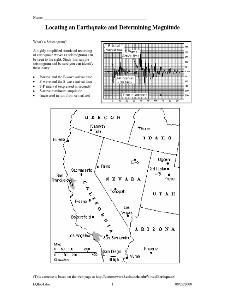 EQloc2 1 | PDF | Earthquakes | Geophysics