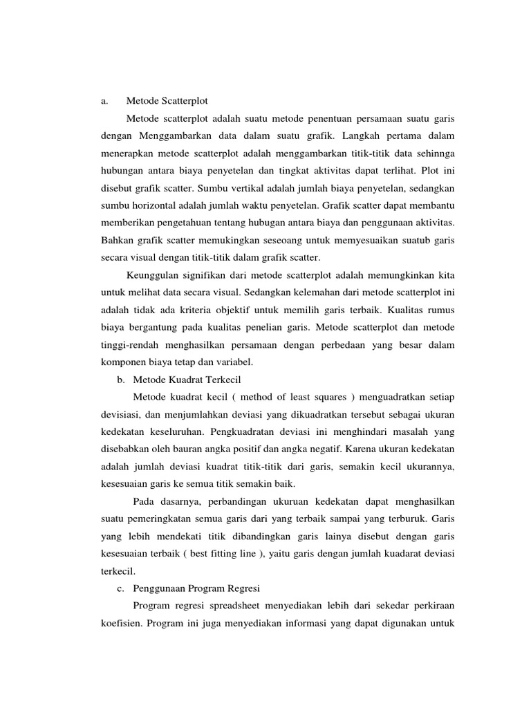 Metode Scatterplot | PDF