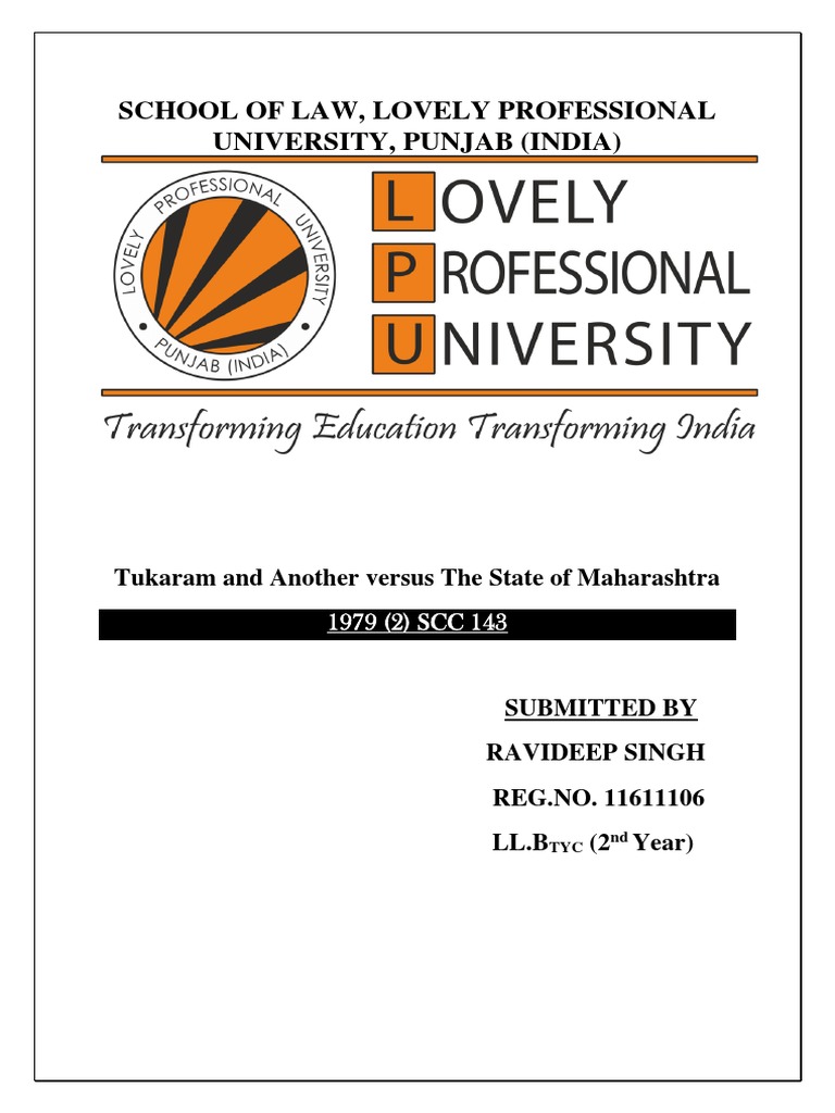 Mathura Case | PDF | Rape | Misconduct