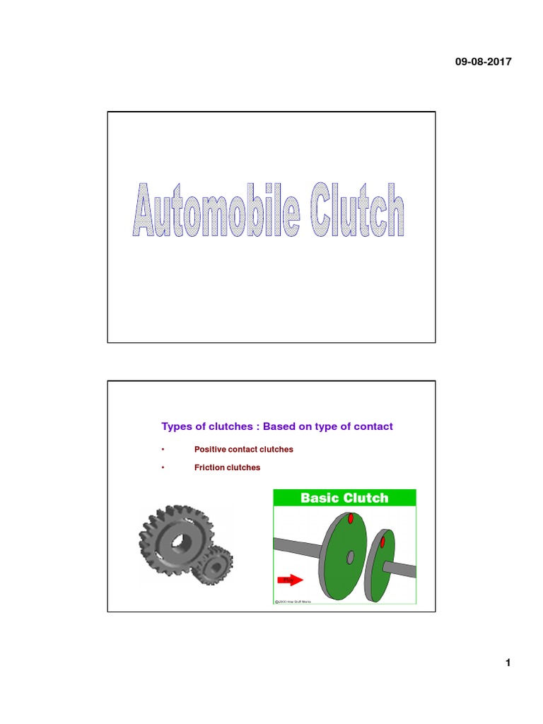 Clutch | PDF | Clutch | Transmission (Mechanics)