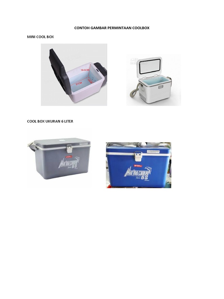 Mini Cool Box: Contoh Gambar Permintaan Coolbox | PDF