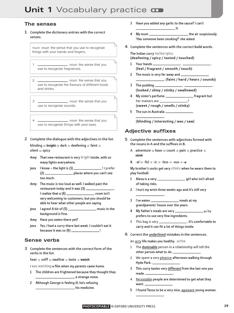 149 Vocabulary Unit 1 2star PDF | PDF | Noun | Adjective