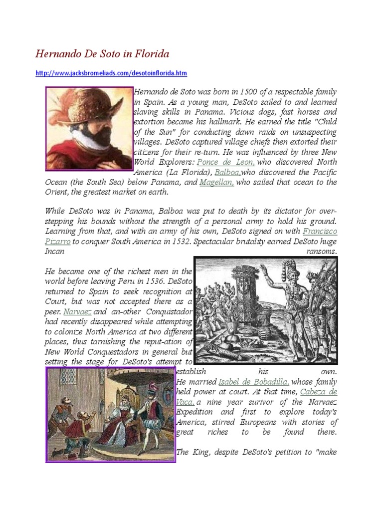 Hernando de Soto in Florida | PDF | Nature
