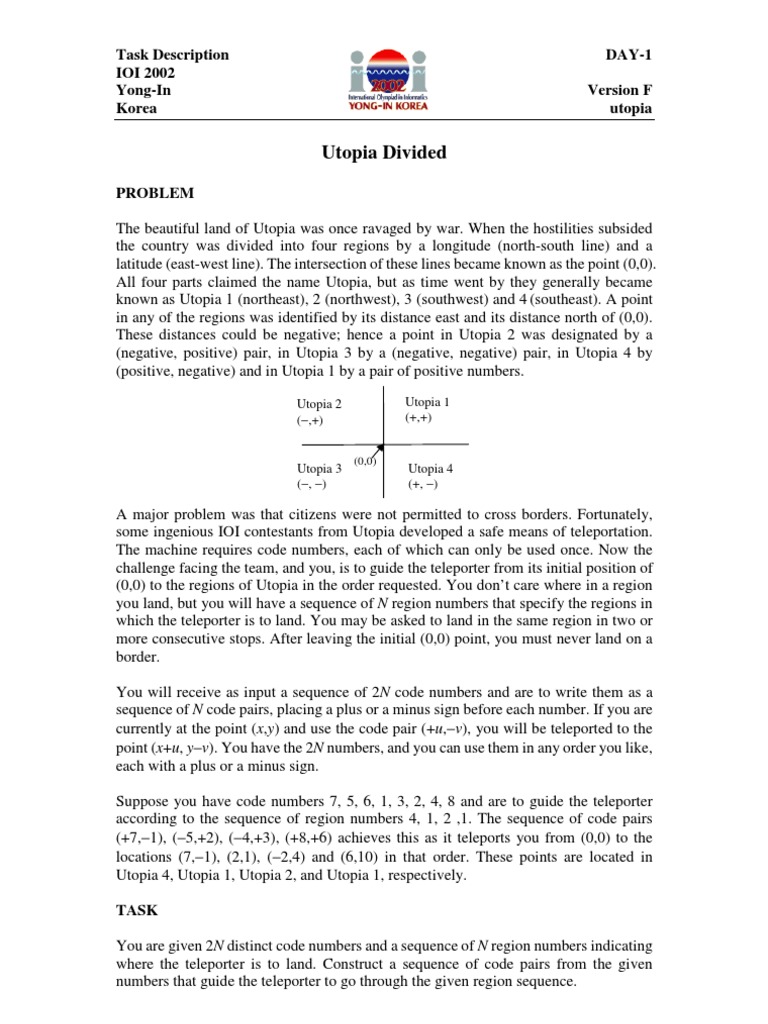 Utopia | PDF | Sequence | Computer Programming