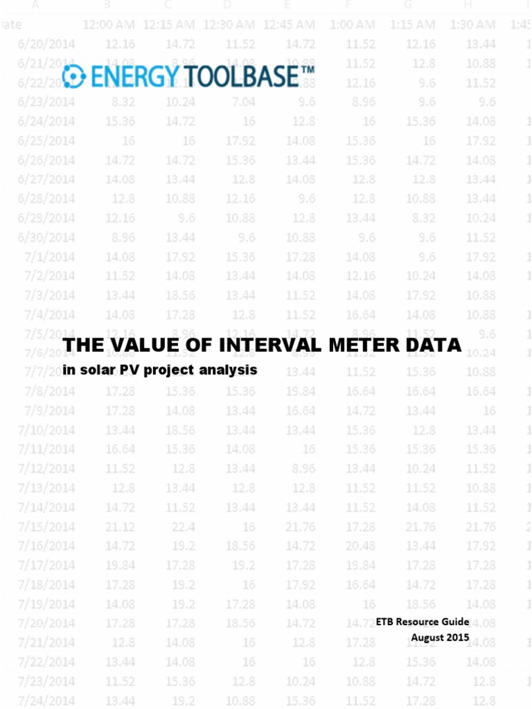 Interval Meter Data for Solar Analysis | PDF | Kilowatt Hour | Comma ...
