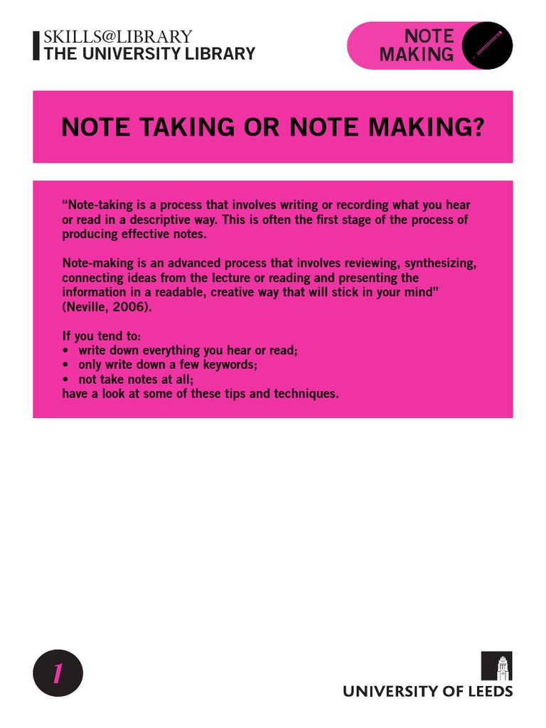 Note Making | PDF | Human Communication | Semiotics