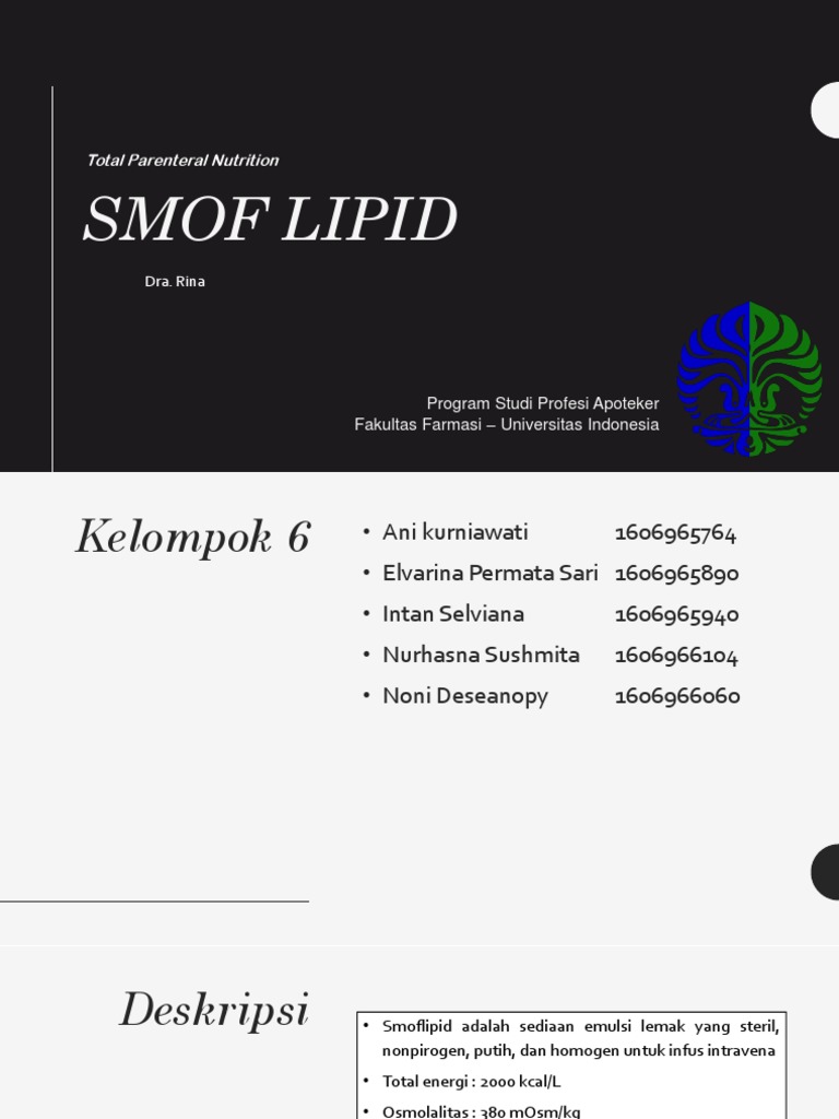 Smoflipid: Nutrisi Parenteral Terintegrasi | PDF