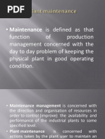 Plant Maintenance | PDF | Mechanical Engineering | Business