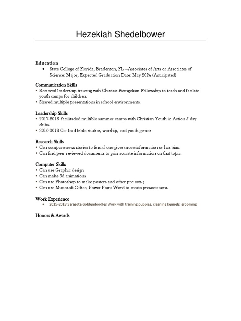 Resume Template Updated | PDF