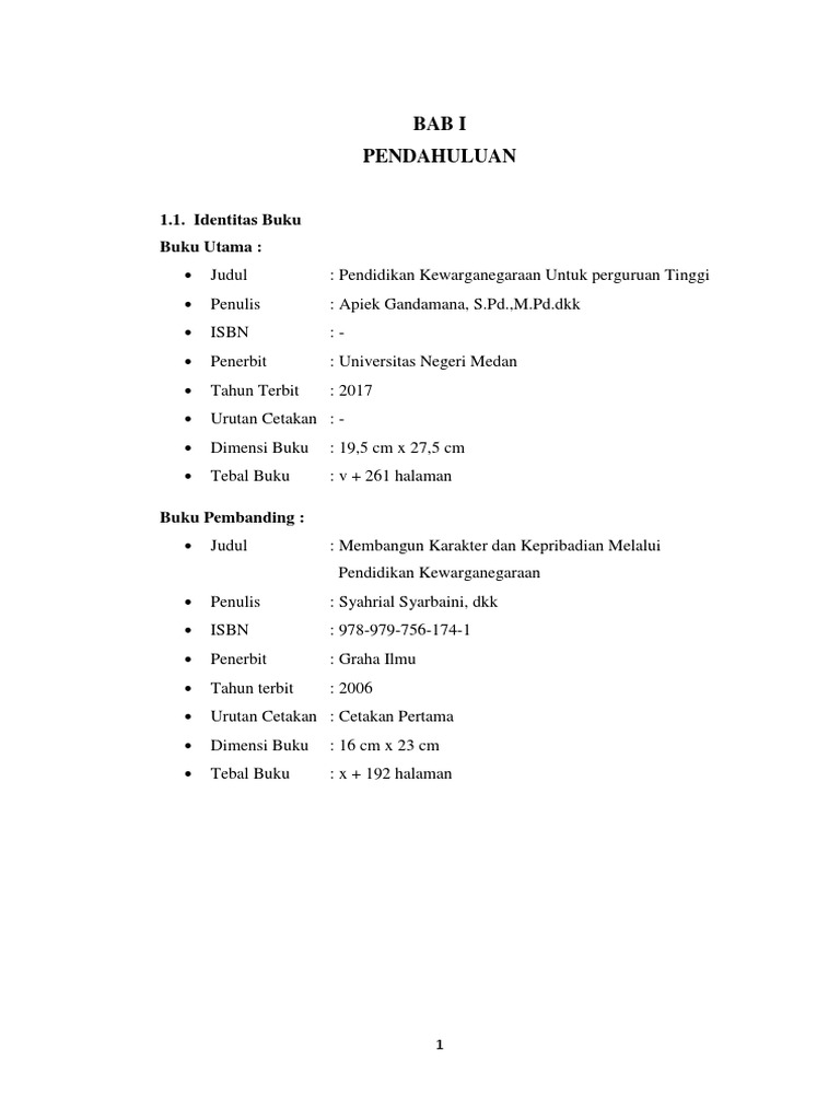 Contoh Review Buku Kewarganegaraan | PDF