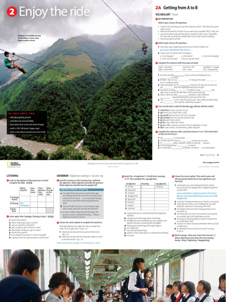 Perspectives Intermediate Unit 2 Sample Unit | PDF | Linguistic ...