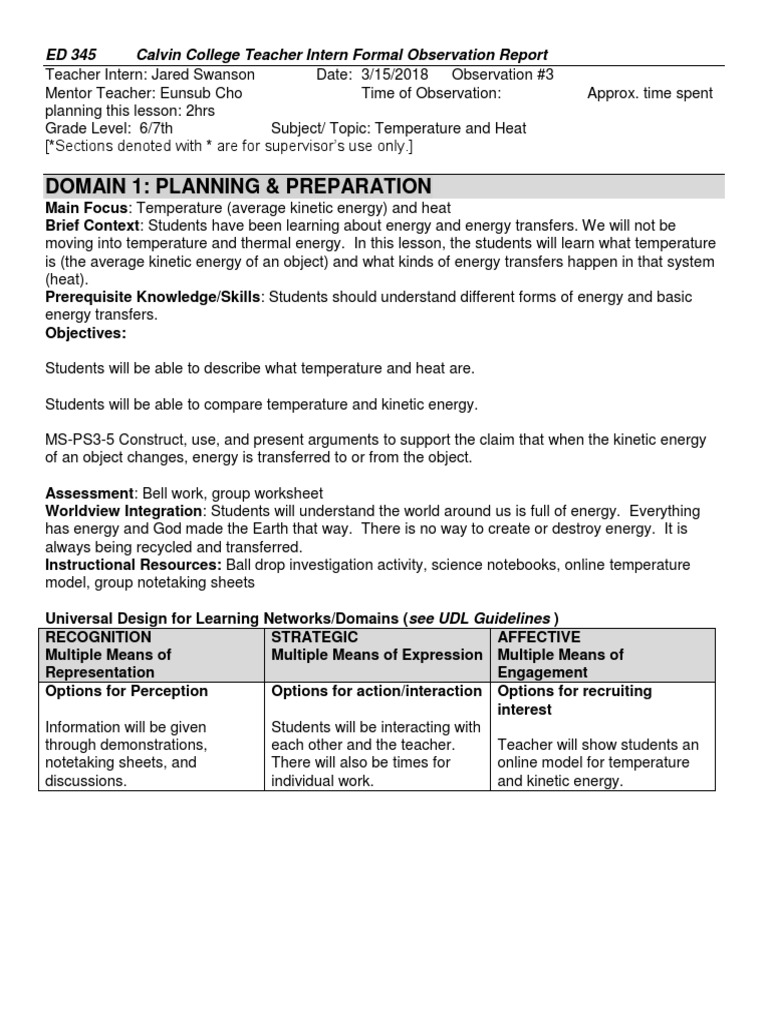 Lesson 3 - Temperature and Heat | PDF | Temperature | Heat