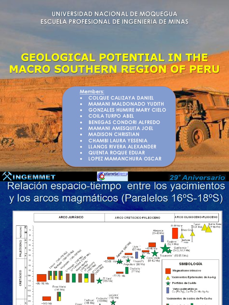 Potencial Minero en La Macroregion Sur 22apr2018 | Download Free PDF ...