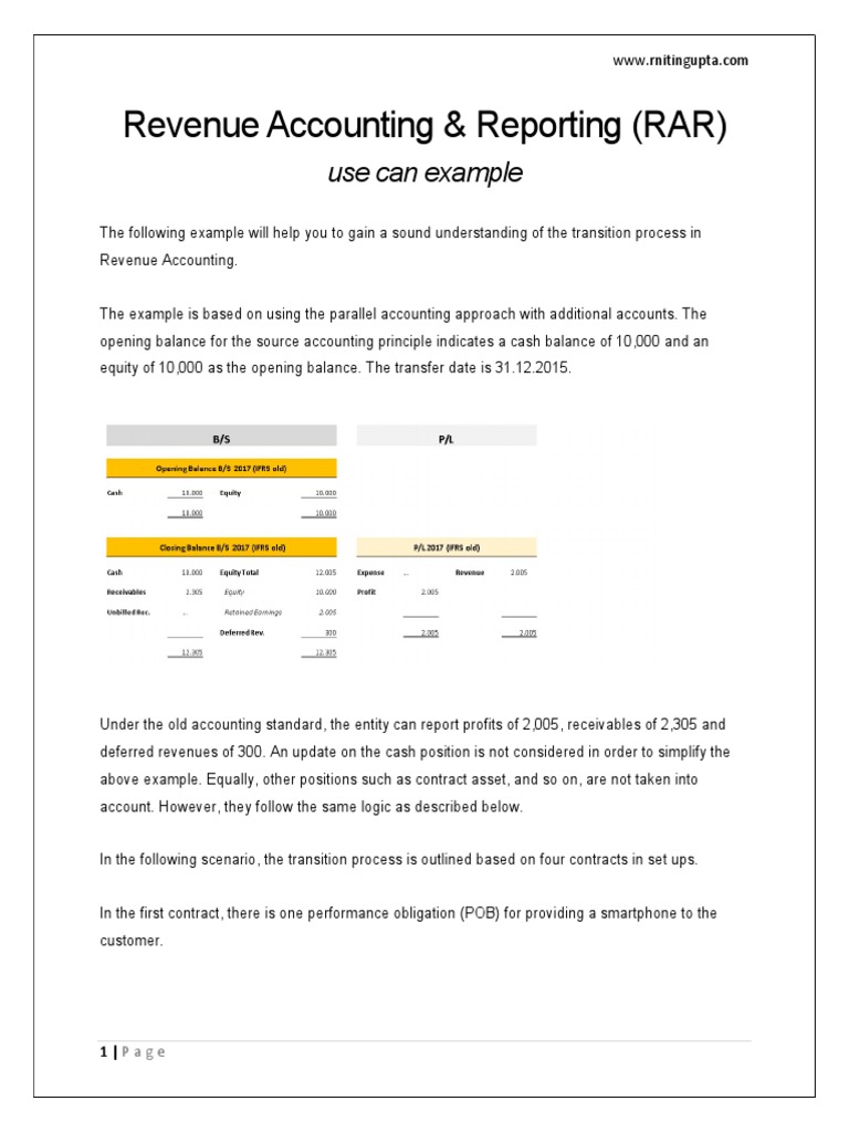 SAP RAR Transition Process Explained | PDF | Debits And Credits ...
