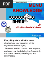 Menu Planning & Constraints | PDF | Menu | Restaurants