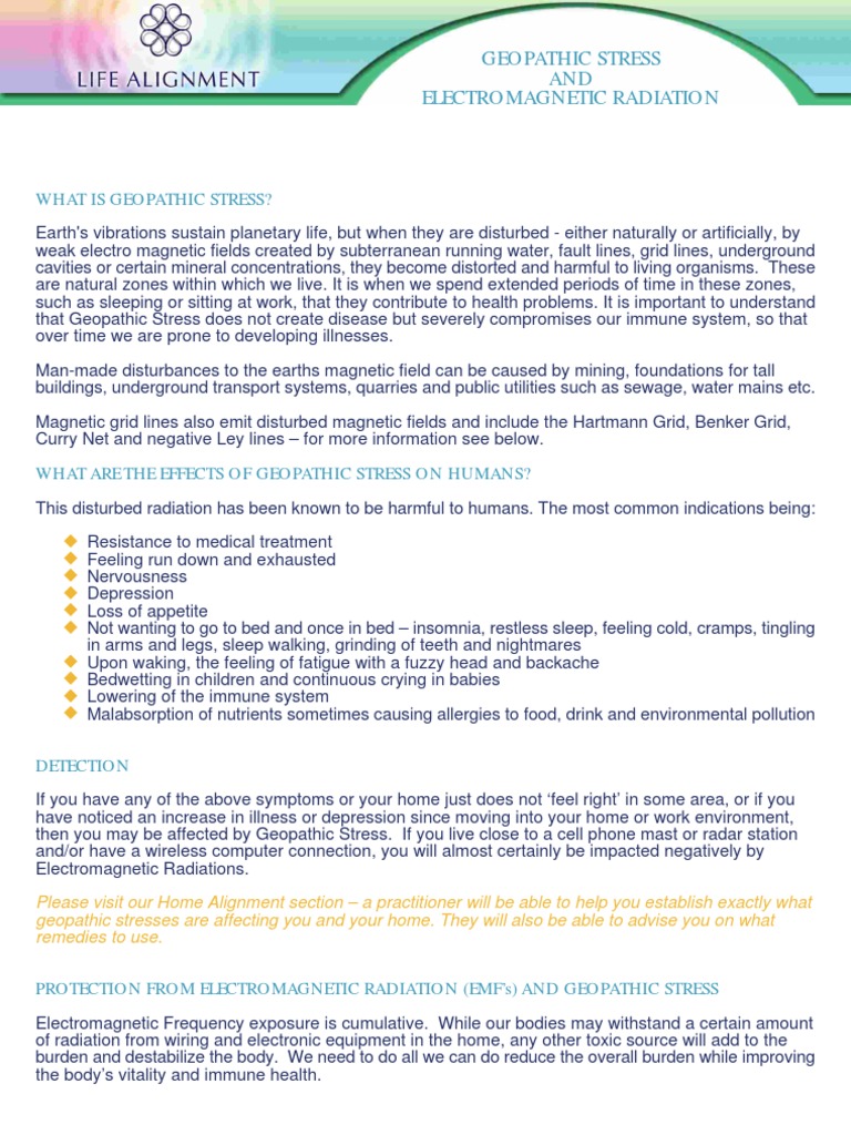 Geopathic Stress AND Electromagnetic Radiation | PDF | Electromagnetic ...