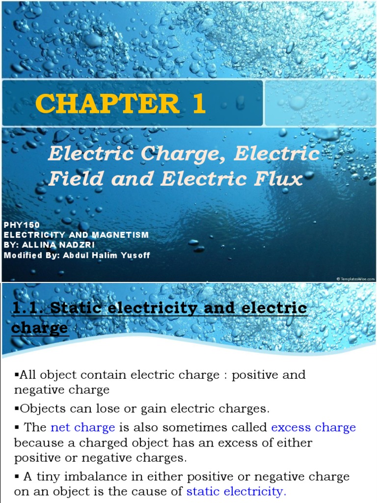 Electric Charge and Force Fundamentals | PDF | Electric Charge ...