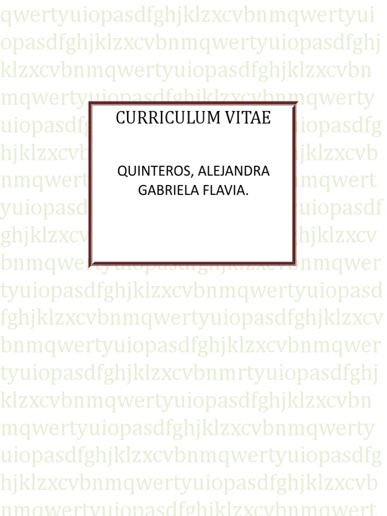 CV Alejandra Quinteros 2016. | PDF | Educación Secundaria | Maestros