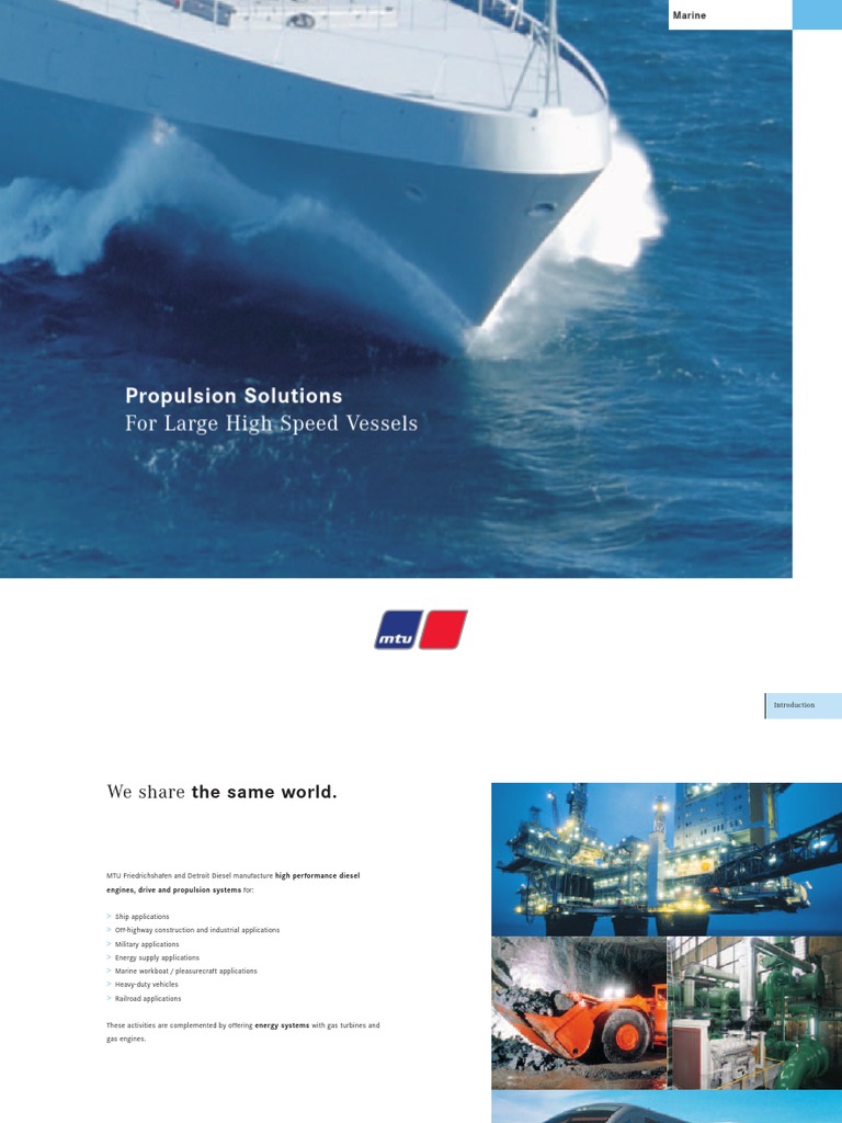 Propulsion Solutions For Large High Speed Vessels | PDF | Marine ...