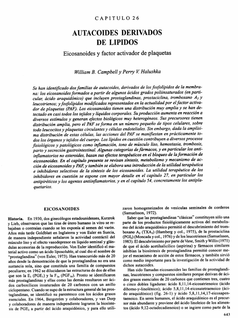 Goodman - Gilman Capitulo 26 | PDF