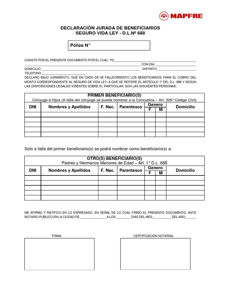 Vida Ley Mapfre | PDF