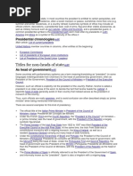 Current Heads of State 2025 List | PDF | Heads Of State | Government ...