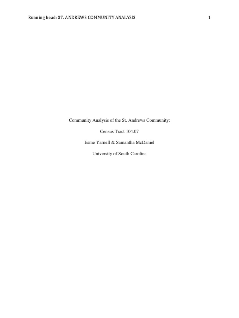 Final Community Analysis 2 | Download Free PDF | Supplemental Nutrition ...