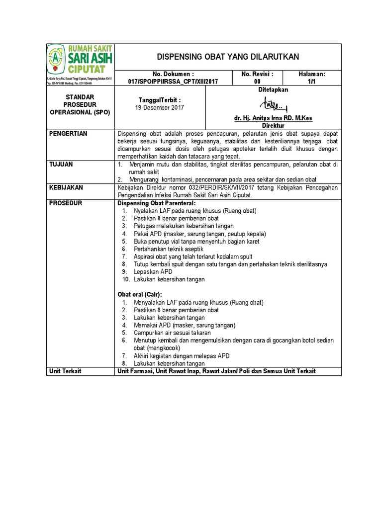 Dispensing Obat Yang Dilarutkan | PDF