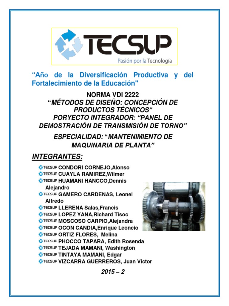 Norma VDI 2222 Fundamentos e Investigaion | PDF | Engranaje ...
