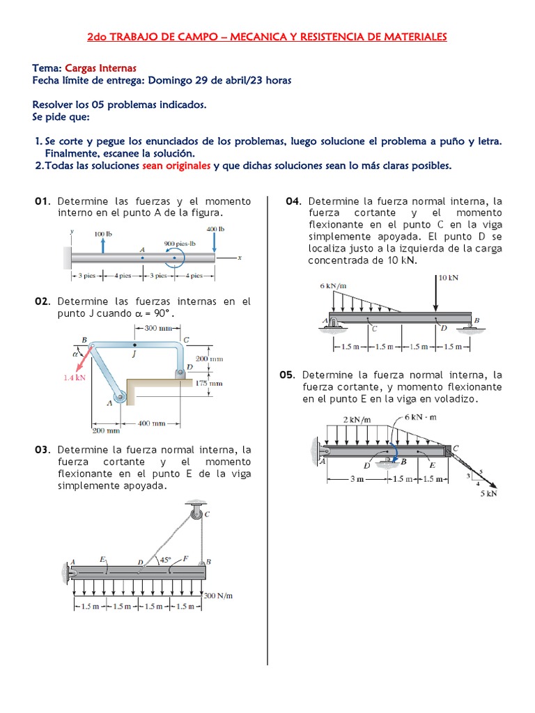 Problemas de Estatica | PDF
