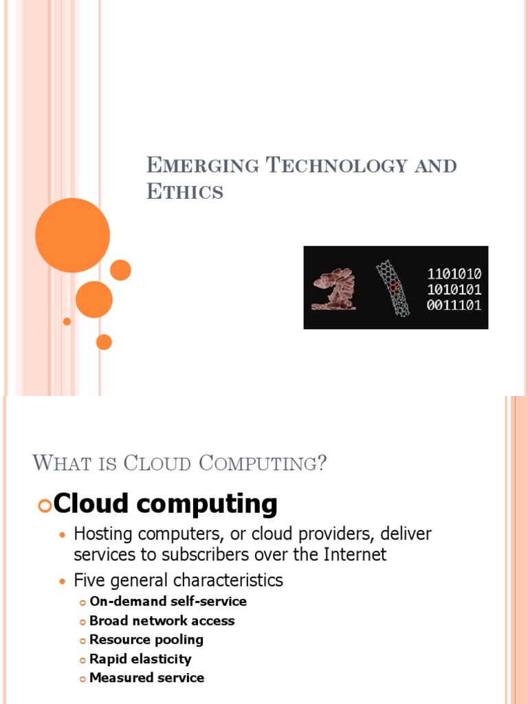 Merging Echnology AND Thics | PDF | Cloud Computing | Software As A Service
