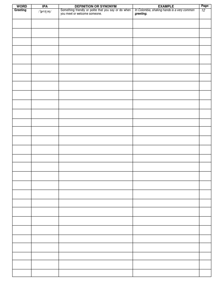 Format For Class Preparation | PDF