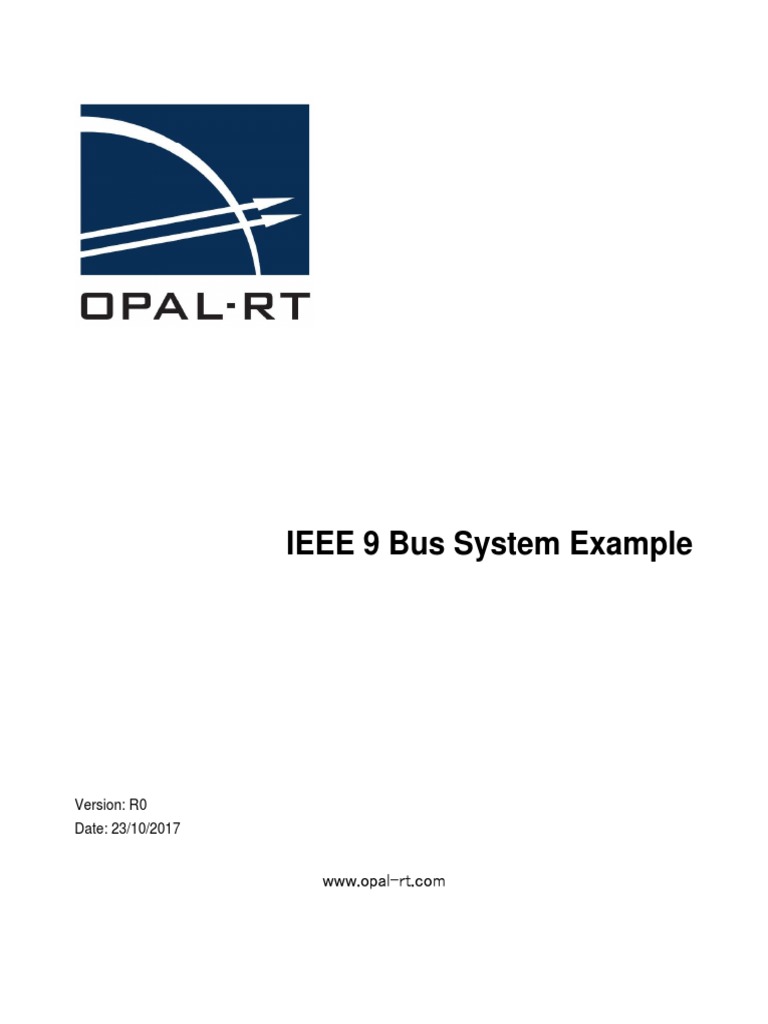 IEEE9 Model Documentation R0 | PDF | Steady State | Internet