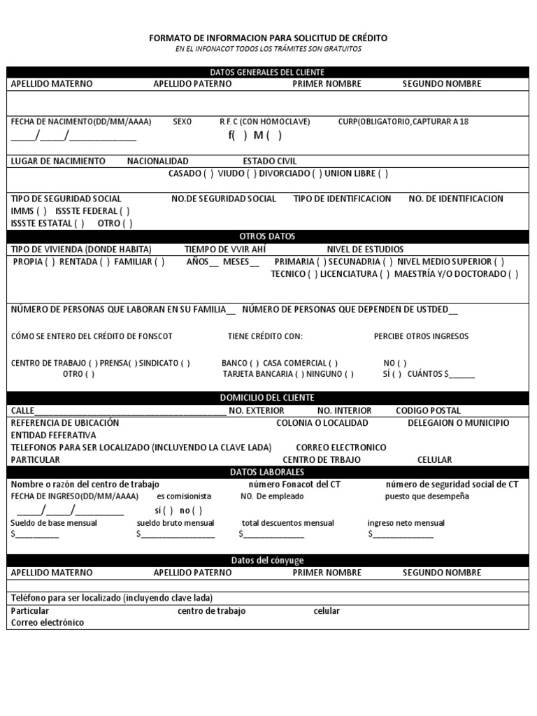 Datos Generales Del Cliente | Descargar gratis PDF | Business