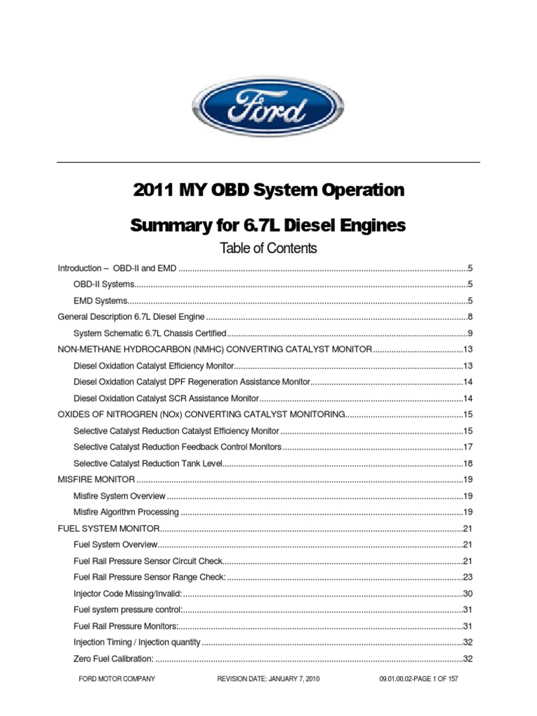 Codigos Ford Diesel 2011 2015 PDF | PDF | Turbocharger | Fuel Injection