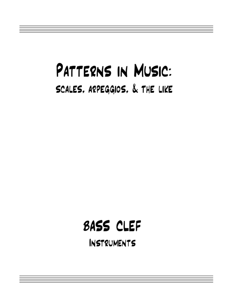 Patterns in Music Bass Clef | PDF | Musical Compositions | Music Technology
