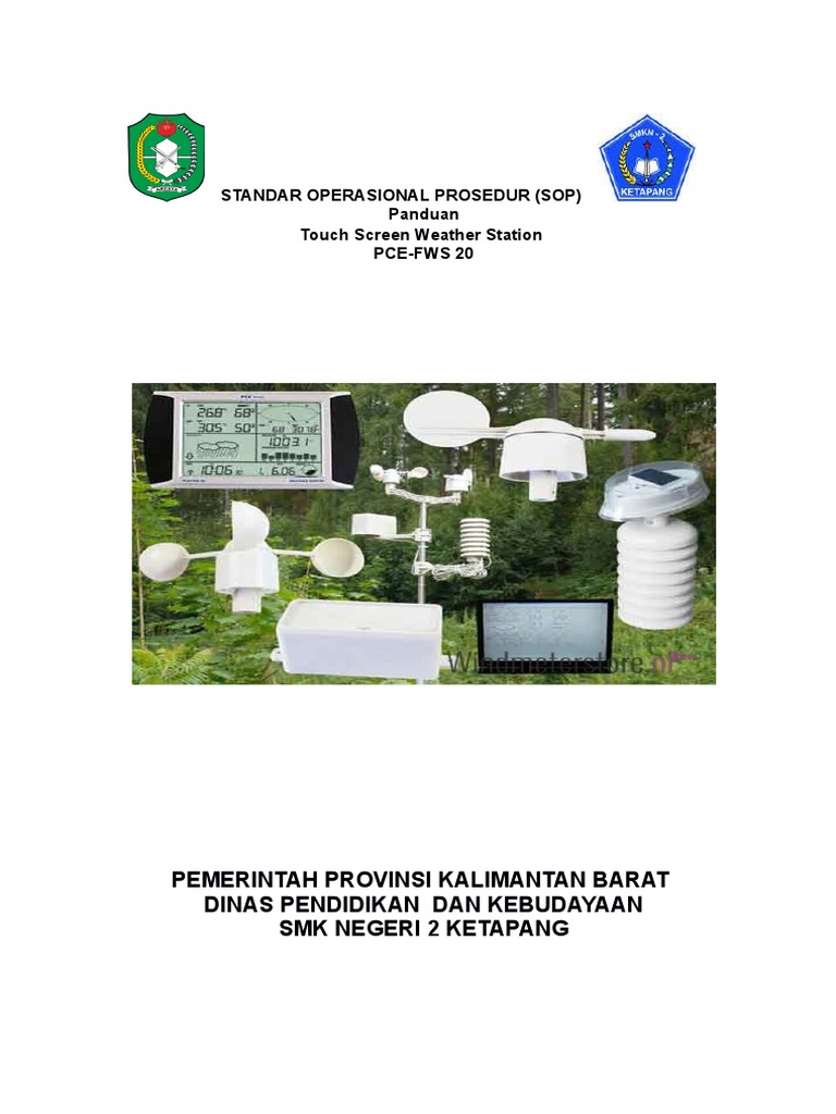 STANDAR OPERASIONAL PROSEDUR (SOP) Panduan Touch Screen Weather Station ...
