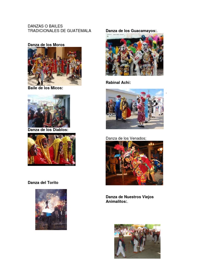 Danzas O Bailes Tradicionales De Guatemala Pdf