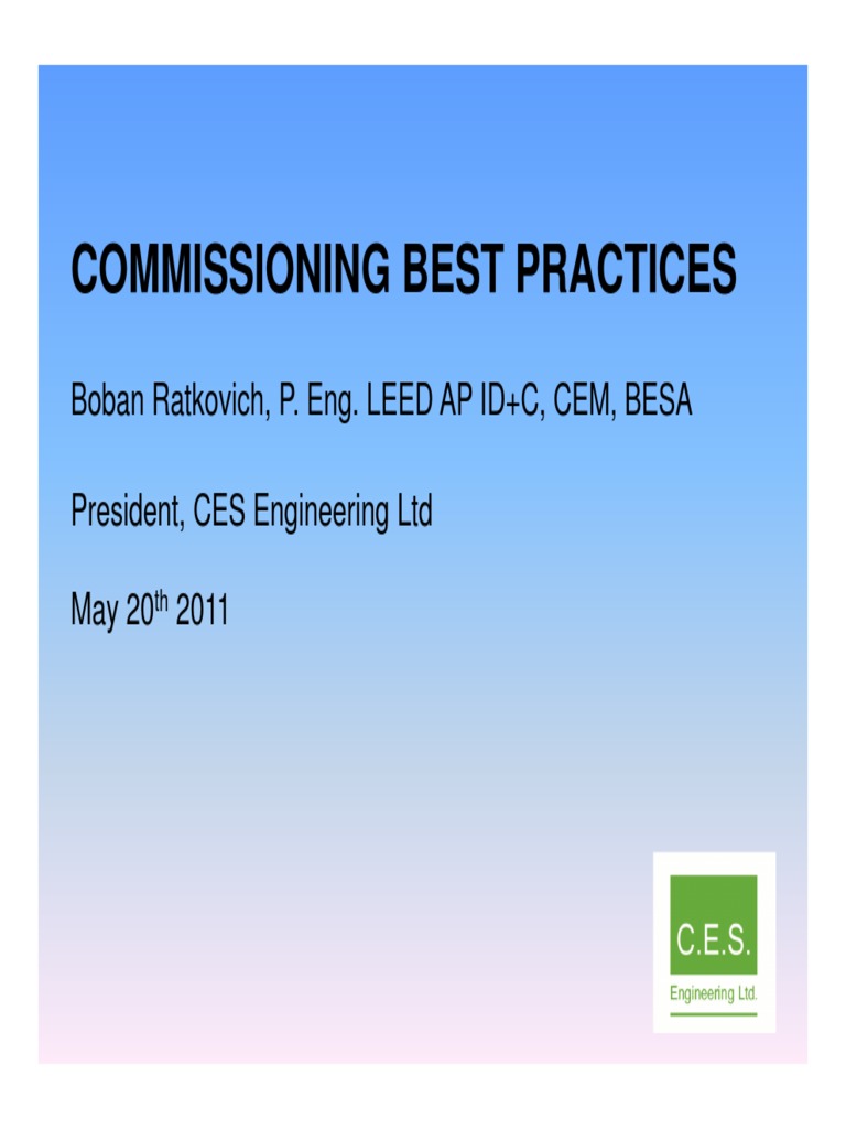 Best Practices for Effective Building Commissioning: A Comprehensive ...