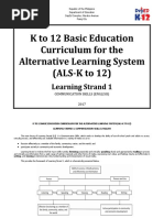ALS Basic Lit Program | PDF | Literacy | Communication