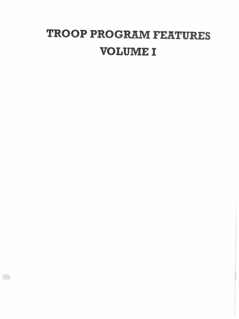 Troop Program Features Vol 1 | PDF