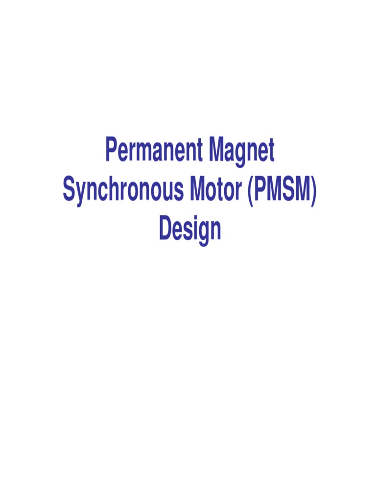 20 Permanent Magnet Motor Design | PDF | Electric Motor | Engines