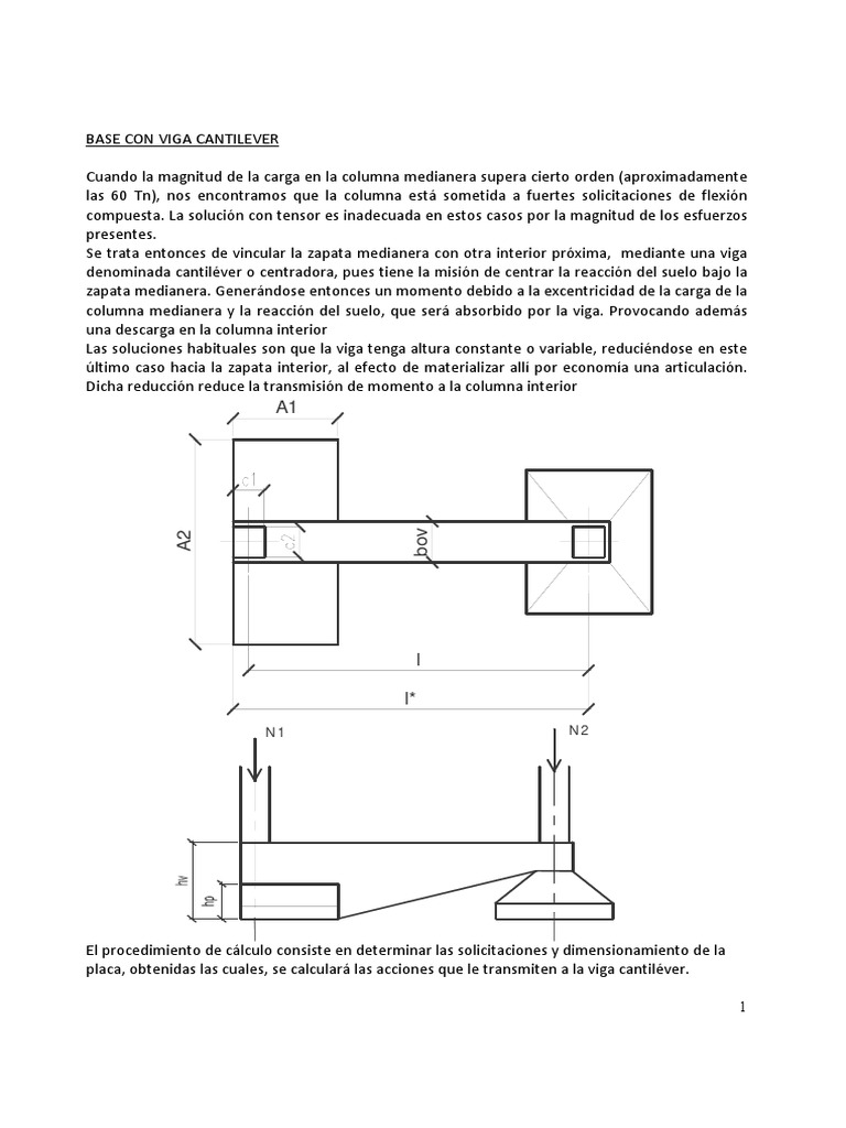 Cálculo de Vigas Cantilever en Fundaciones | PDF | Naturaleza | Science