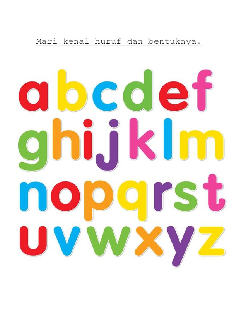 Mari Kenal Huruf Dan Bentuknya | PDF