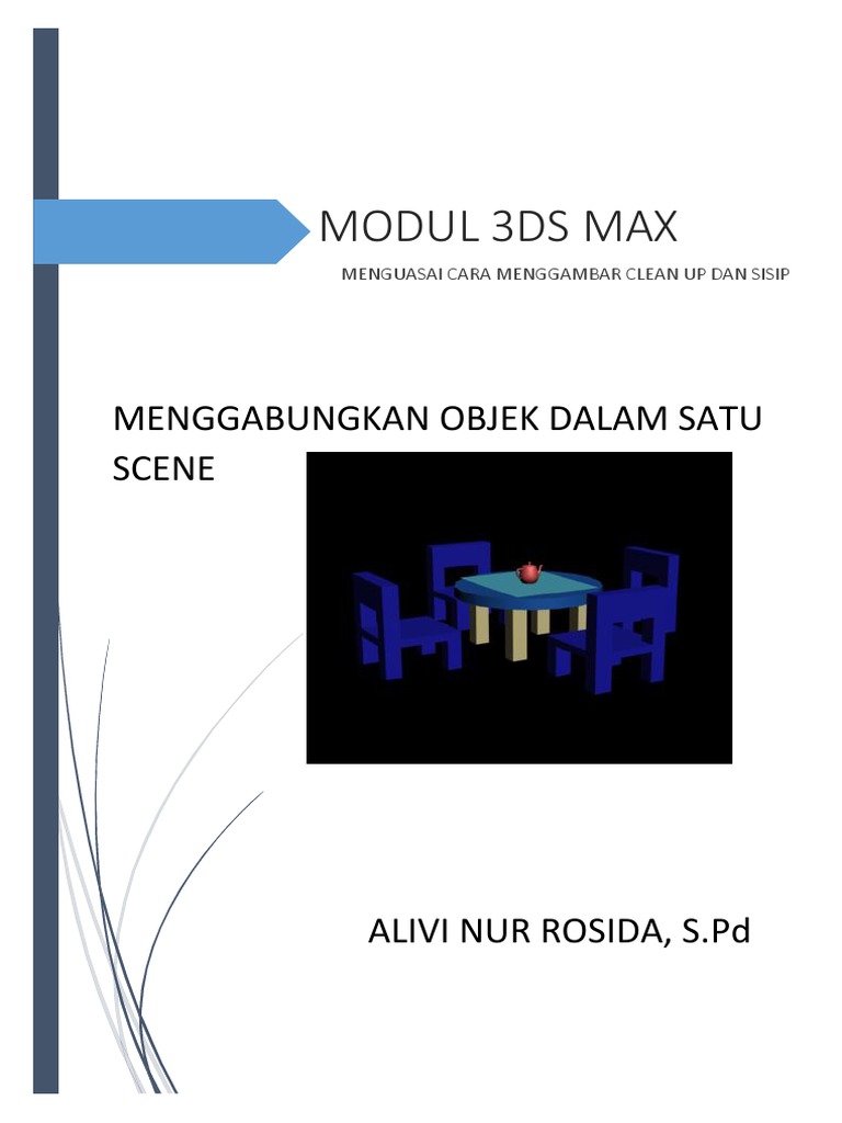 3DS Max: Gabung Objek Scene | PDF | Komputer