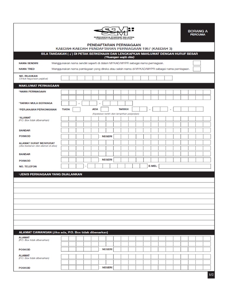 Borang A PDF | PDF