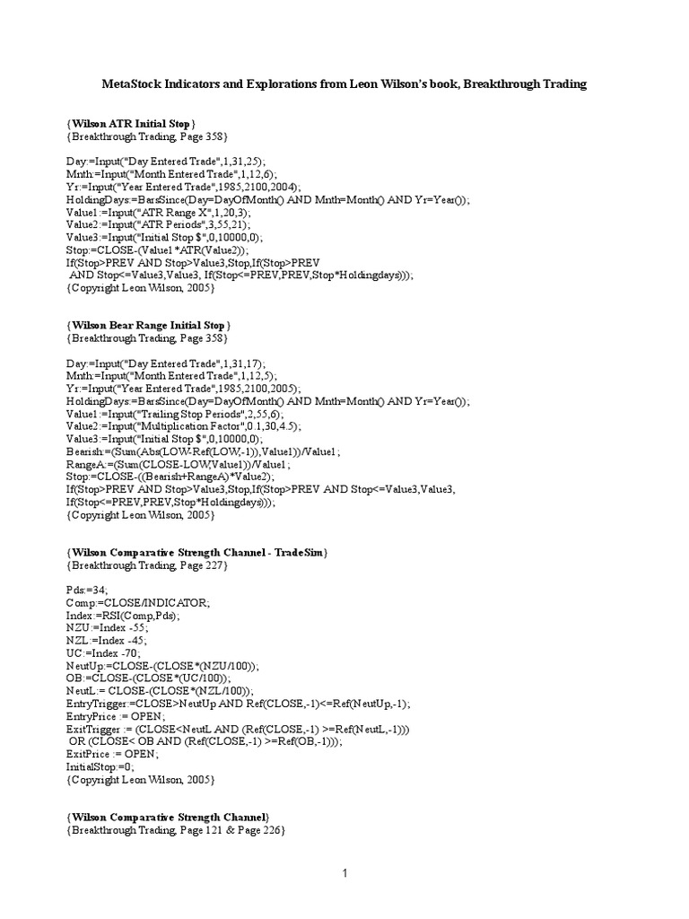 Breakthrough Trading Formulas | PDF | Teaching Mathematics | Business