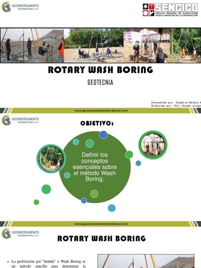 Wash Boring | PDF | Suelo | Agua