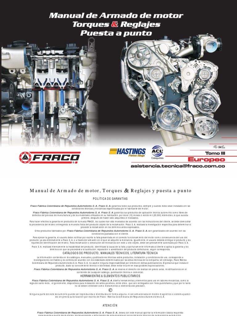 Torques motor.pdf | Vehículo a motor | Industria automotriz