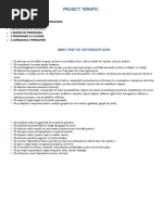 Proiect Tematic Primavara Anotimpul Armoniei | PDF